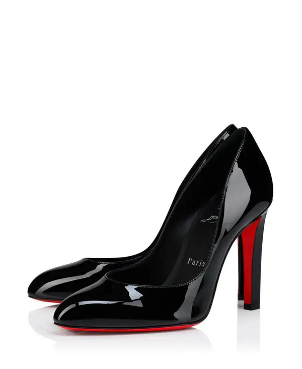 CHRISTIAN LOUBOUTIN Fannylove Patent Calf Leather Pumps - Black