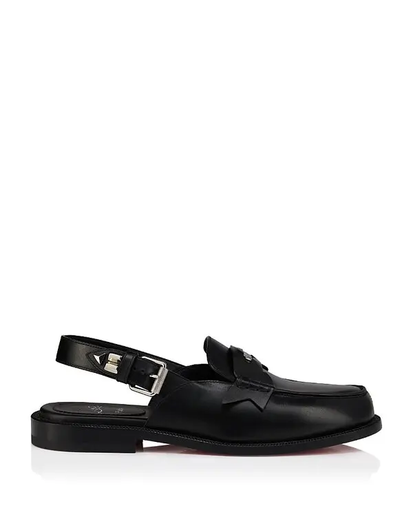 CHRISTIAN LOUBOUTIN The Asclepius Sling Penny Loafer - Black