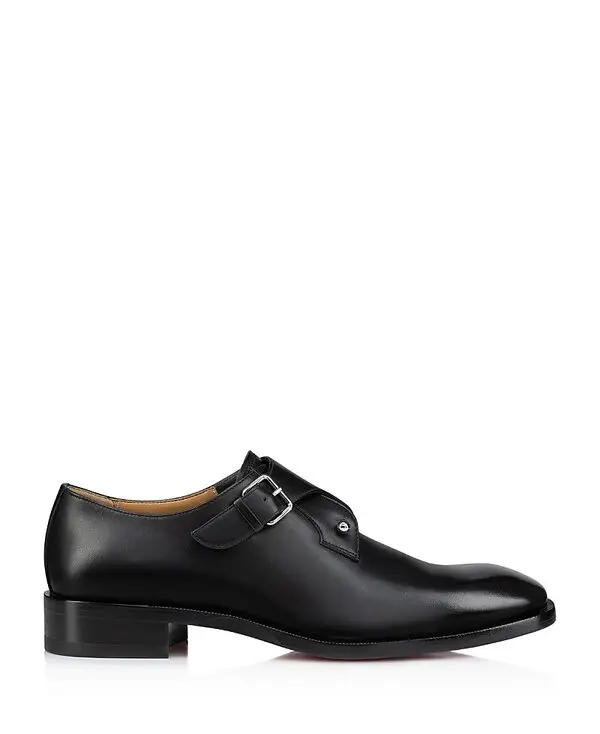 CHRISTIAN LOUBOUTIN Chambelimonk Monk Strap Loafers - Black