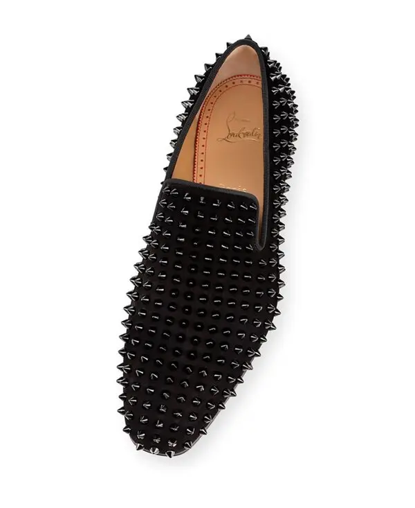 CHRISTIAN LOUBOUTIN Dandelion Spikes Loafer - Black