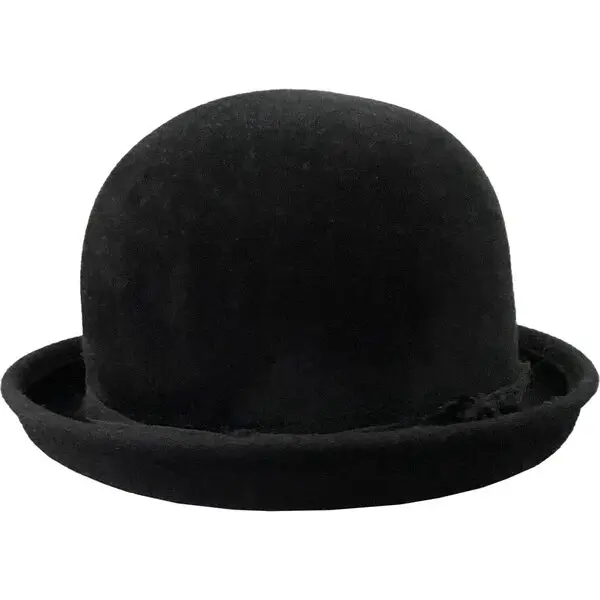 BINATA MILLINERY Felted Bowler Hat - Black