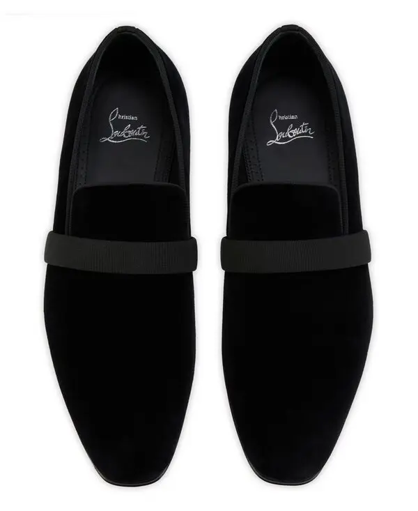 CHRISTIAN LOUBOUTIN Velvet Dandydeco Loafers