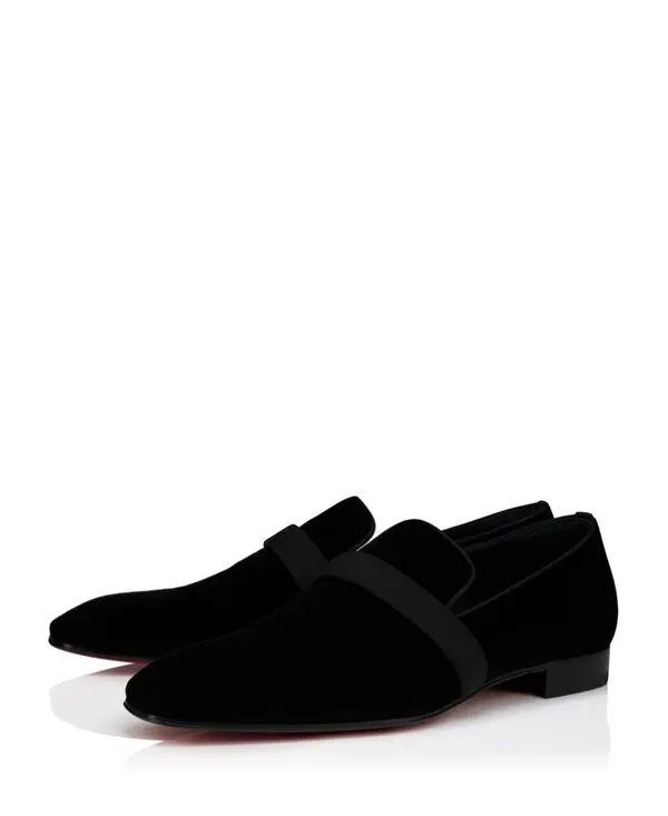CHRISTIAN LOUBOUTIN Velvet Dandydeco Loafers