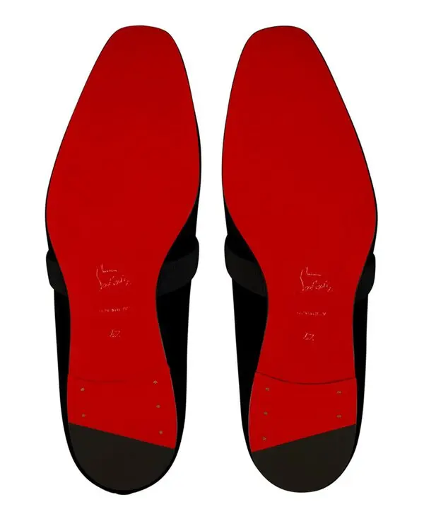 CHRISTIAN LOUBOUTIN Velvet Dandydeco Loafers