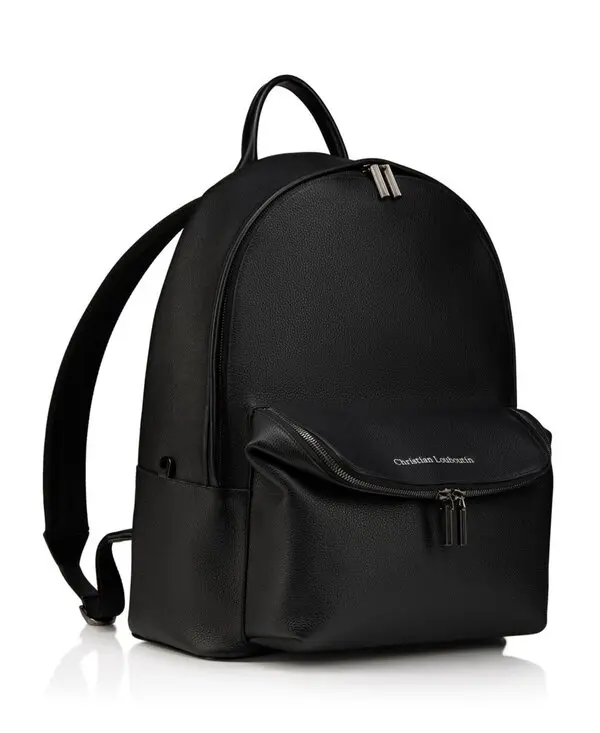 CHRISTIAN LOUBOUTIN Grained Calf Leather Backpack