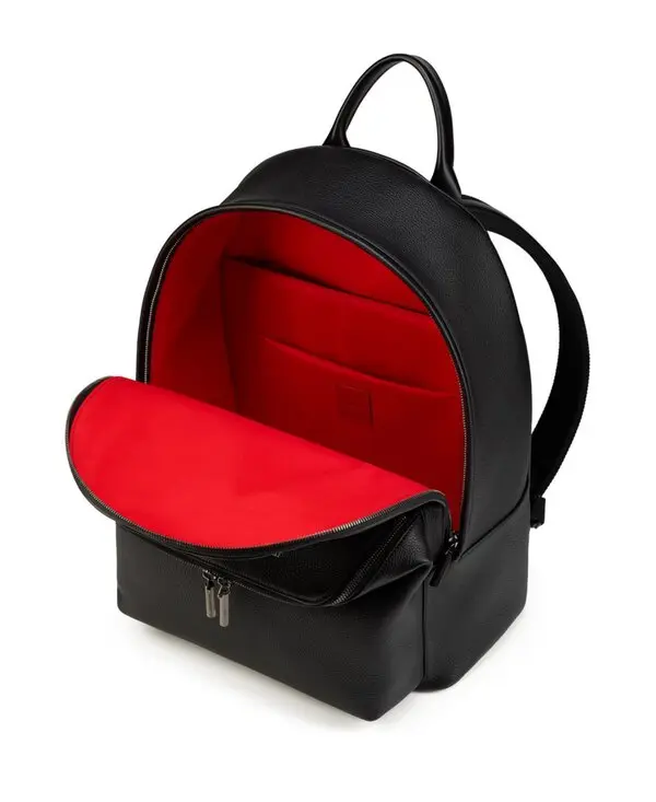 CHRISTIAN LOUBOUTIN Grained Calf Leather Backpack
