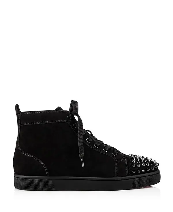 CHRISTIAN LOUBOUTIN Lou Spikes High Top Sneakers - Black