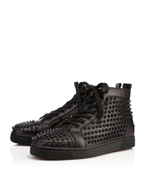CHRISTIAN LOUBOUTIN Louis Spikes High Top Sneakers