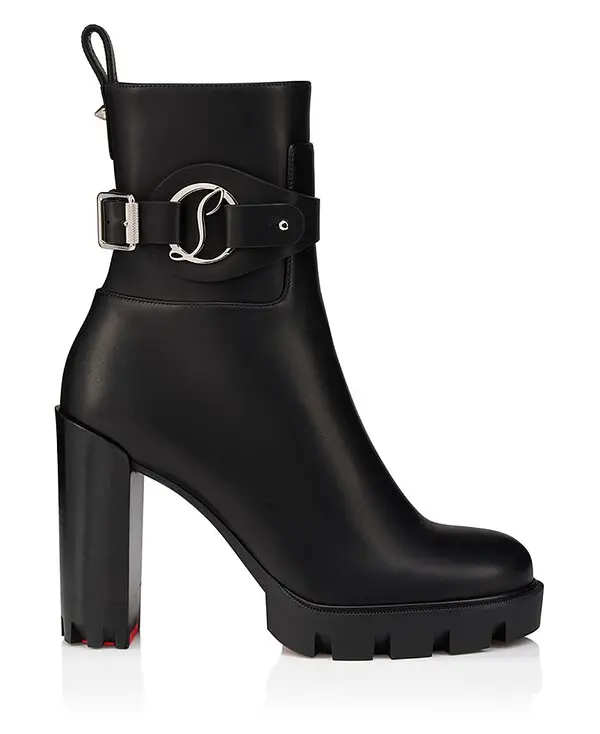 CHRISTIAN LOUBOUTIN Dianouchette Lug Other Booties - Black