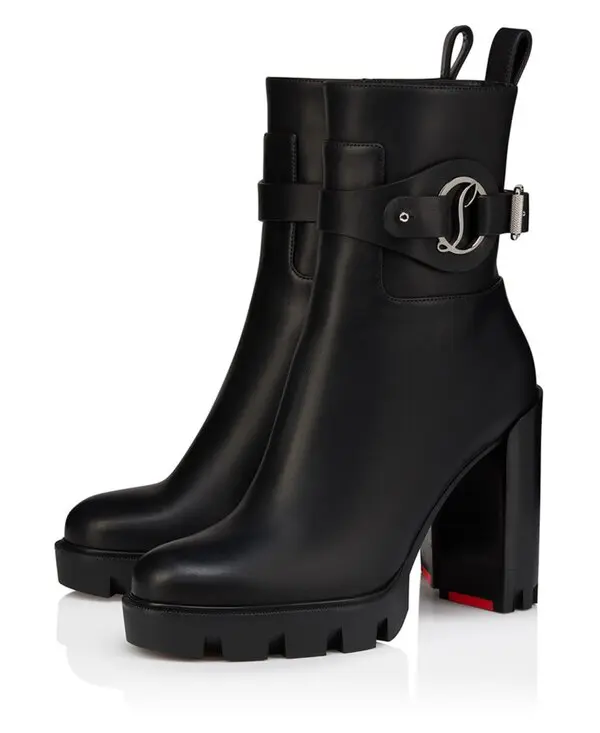 CHRISTIAN LOUBOUTIN Dianouchette Lug Ankle Boots