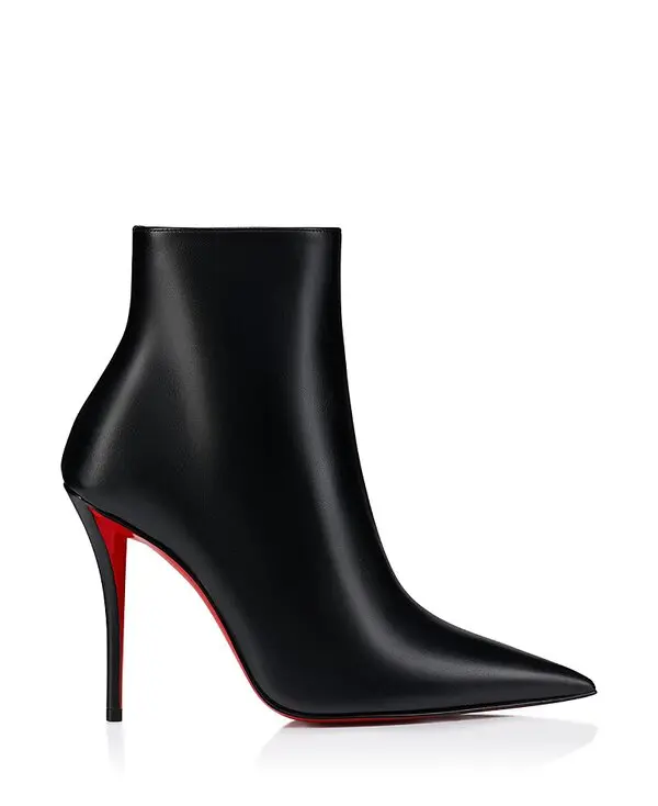 CHRISTIAN LOUBOUTIN Miss Z Booty Zipped Booties - Black