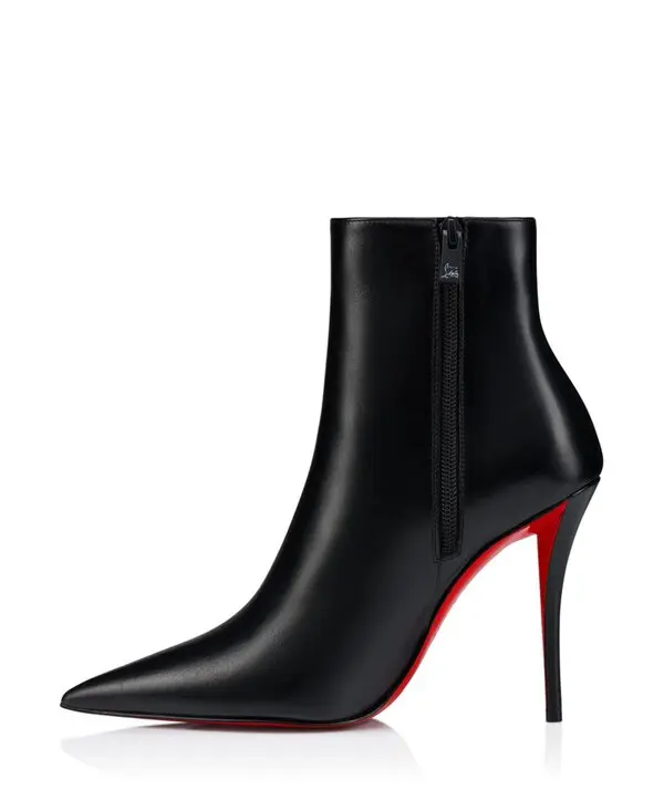 CHRISTIAN LOUBOUTIN Miss Z Booty Zip Up Stiletto Ankle Boots
