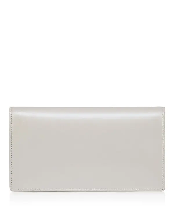 CHRISTIAN LOUBOUTIN Bettina Clutch With Silver Embellishment - White