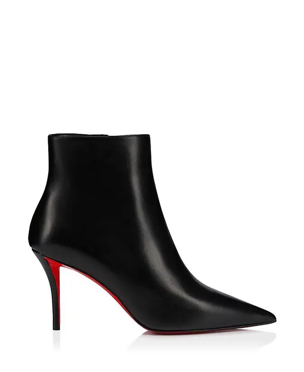CHRISTIAN LOUBOUTIN Miss Z Booty Zipped Booties - Black