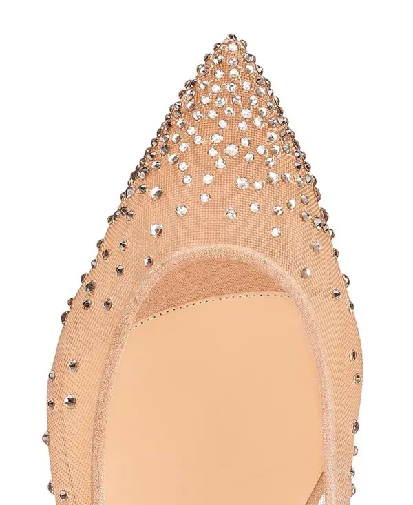 CHRISTIAN LOUBOUTIN Follies Strass Ballerina Flats