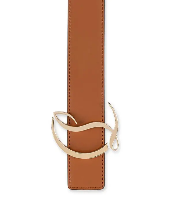 CHRISTIAN LOUBOUTIN Cl Logo Belt - Cuoio