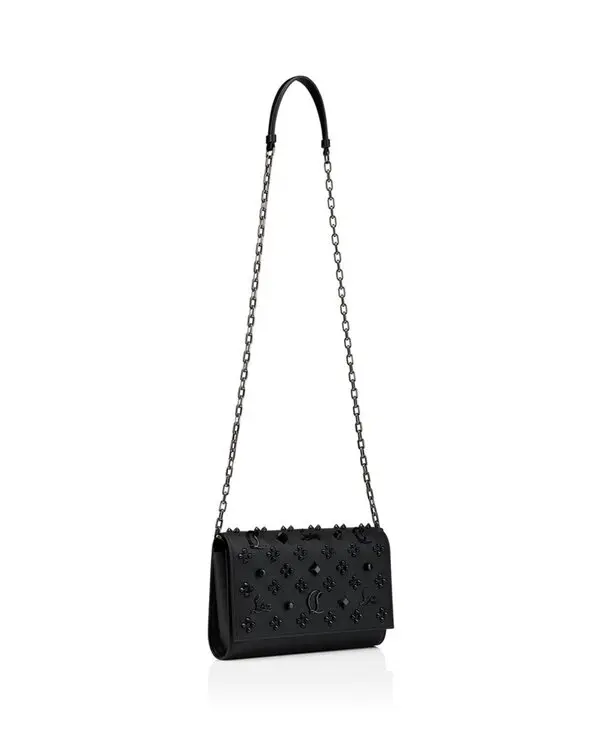 CHRISTIAN LOUBOUTIN Paloma Clutch With Studded Embellishments - Black