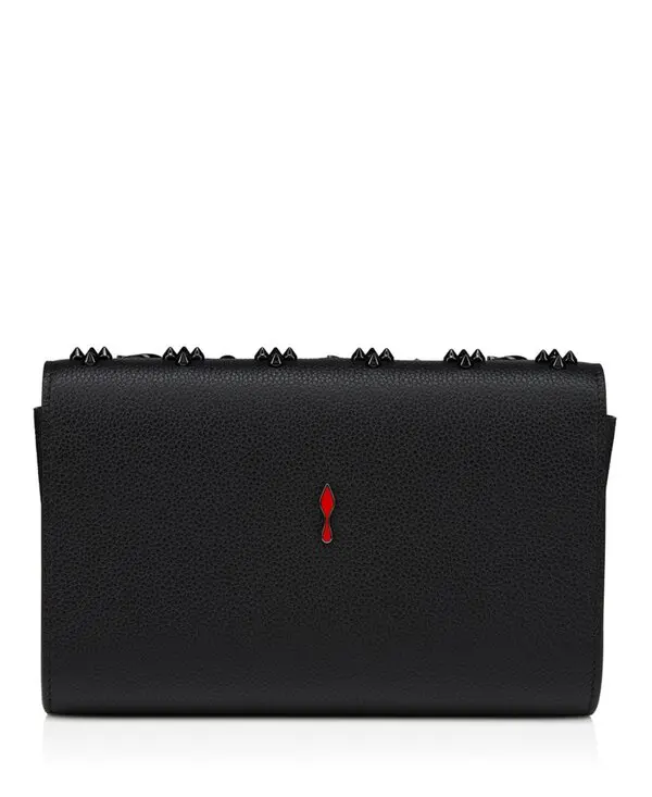 CHRISTIAN LOUBOUTIN Paloma Clutch With Studded Embellishments - Black