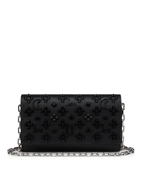 CHRISTIAN LOUBOUTIN Paloma Chain Wallet - Black