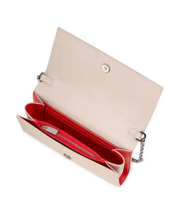 CHRISTIAN LOUBOUTIN Paloma Chain Wallet - Leche