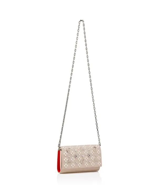 CHRISTIAN LOUBOUTIN Paloma Chain Wallet - Leche