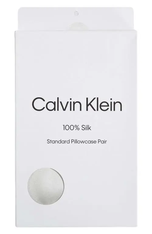 Calvin Klein Set Of 2 Mulberry Silk Pillowcases - Light Grey