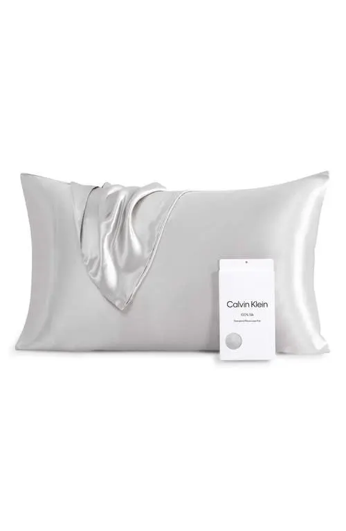 Calvin Klein Set Of 2 Mulberry Silk Pillowcases - Light Grey