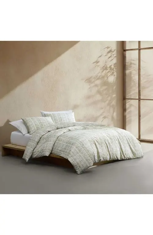 Calvin Klein Weave Texture Cotton Blend Comforter & Shams Set