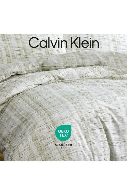 Calvin Klein Weave Texture Cotton Blend Comforter & Shams Set