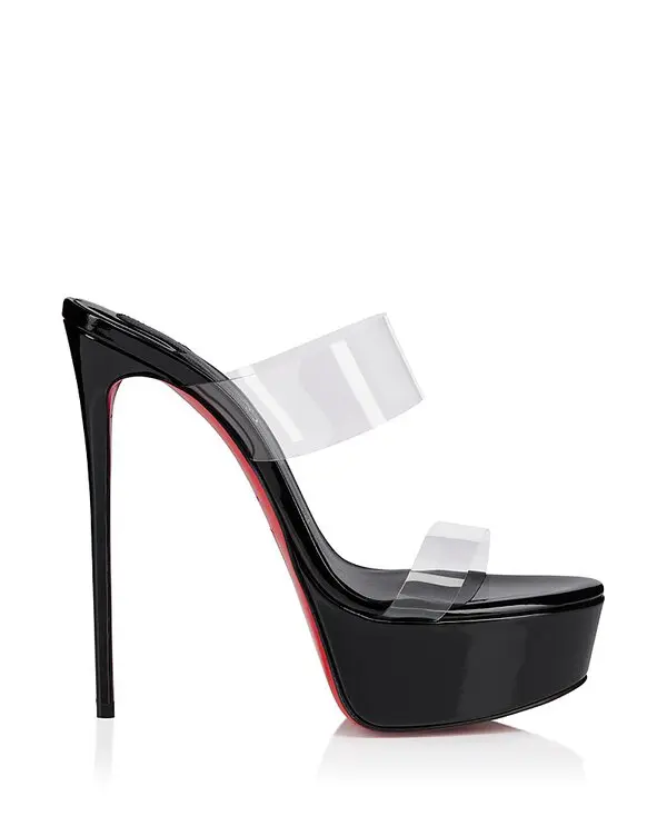 CHRISTIAN LOUBOUTIN Just Nothing Alta Mule Sandal - Black