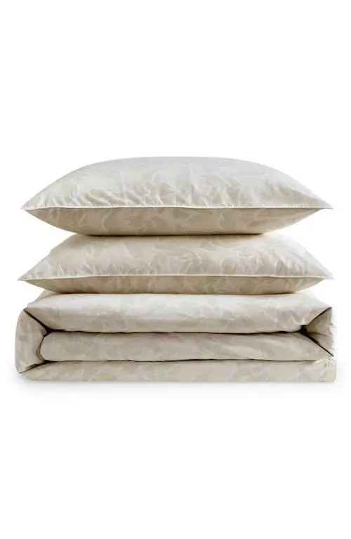 Calvin Klein Yellow Leaves 200 Thread Count Cotton Comforter & Shams Set