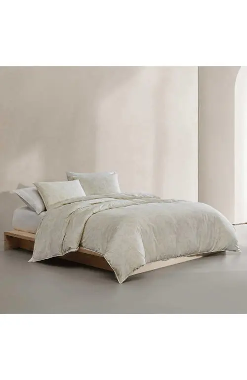 Calvin Klein Yellow Leaves 200 Thread Count Cotton Comforter & Shams Set