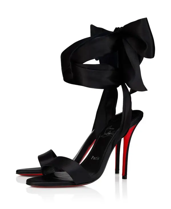 CHRISTIAN LOUBOUTIN Miss Z Du Desert Strappy Sandals - Black