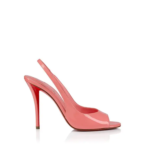CHRISTIAN LOUBOUTIN Sofia Z Sling Back Peep-toe Pumps - Grapefruit