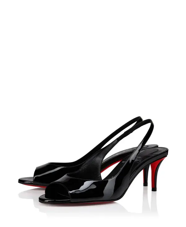 CHRISTIAN LOUBOUTIN Sofia Z Sling Back Peep Toe Pumps - Black