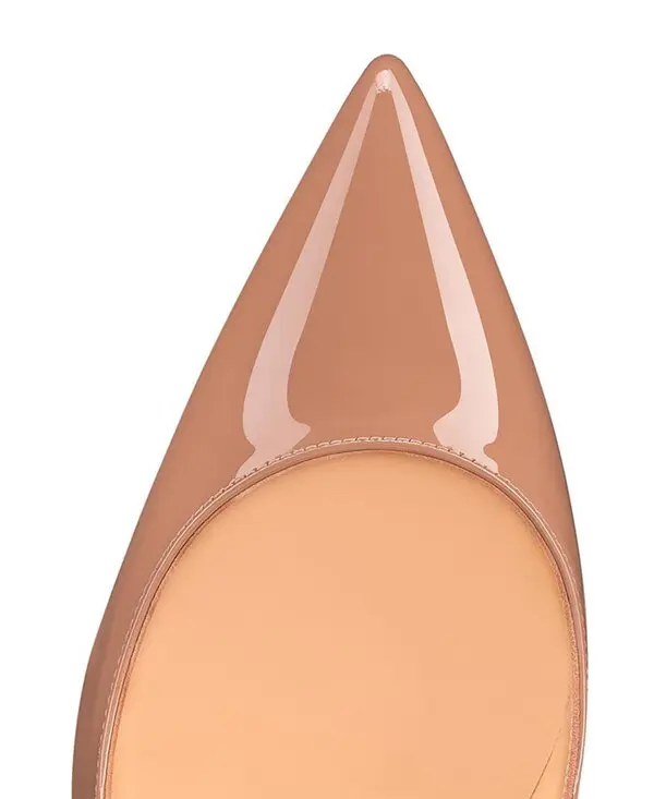 CHRISTIAN LOUBOUTIN So Kate 120mm Patent Calf Leather Pumps - Beige