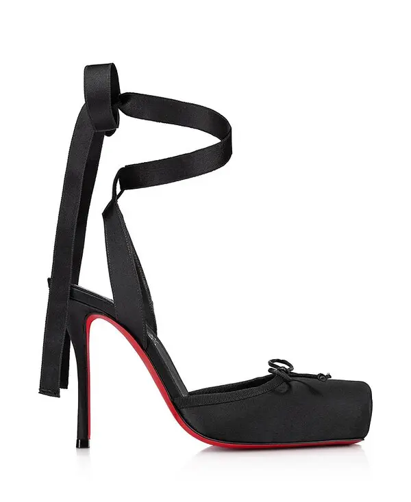 CHRISTIAN LOUBOUTIN Cassia Lace Up Strappy Pump - Black