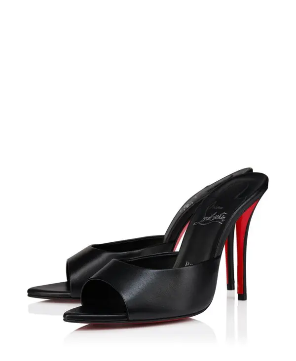 CHRISTIAN LOUBOUTIN Miss Z Mule Stiletto Sandal - Black