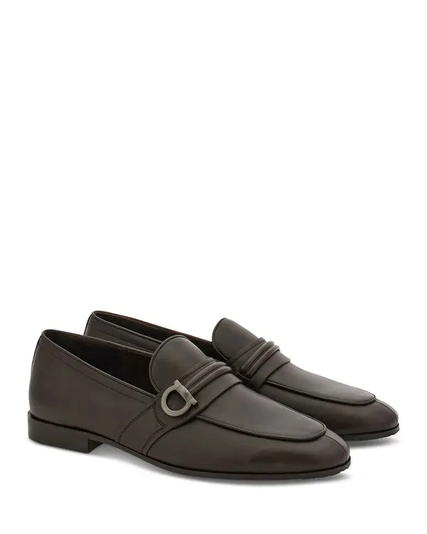 FERRAGAMO Gancini Saddle Loafers