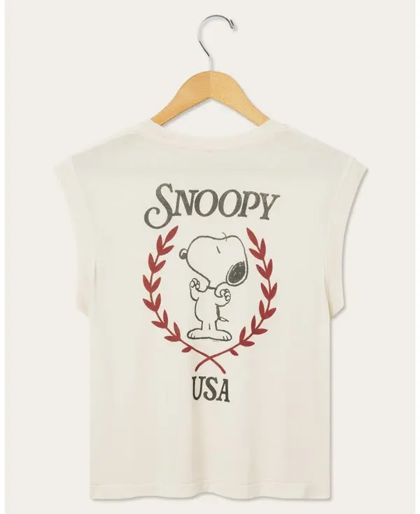 Junk Food Clothing Snoopy Usa Graphic Tank