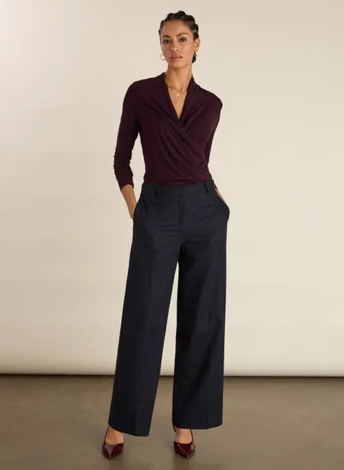 Baukjen Gylda Wrap Top - Plum