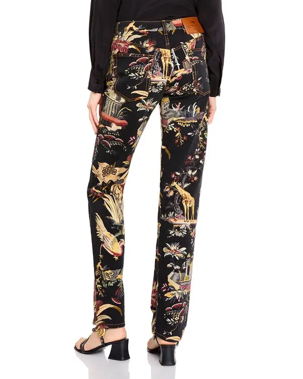 Etro Printed Denim Jeans