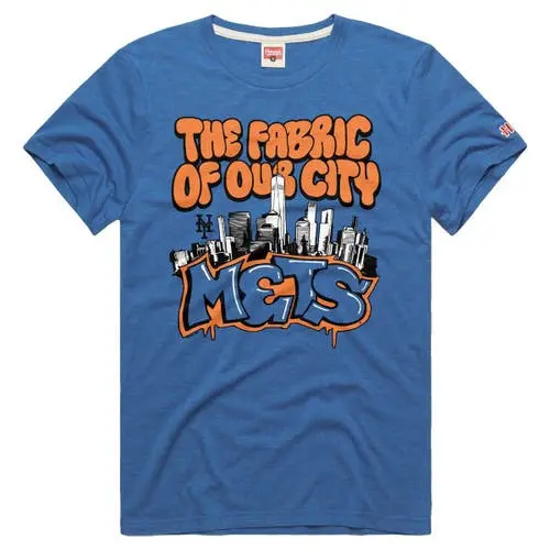 HOMAGE New York Mets Tri-blend Hyperlocal T-shirt
