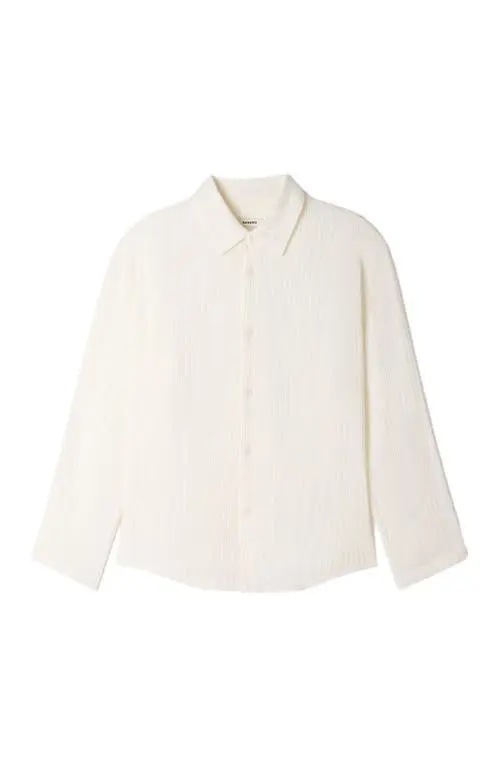 Sandro Crinkled Loose-fit Shirt
