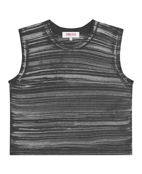 Goldie LeWinter Cabana Stripe Crop Tank