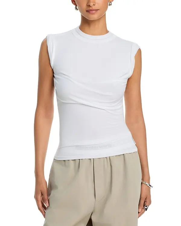 Alexander Wang Twisted Layered Bust Tee