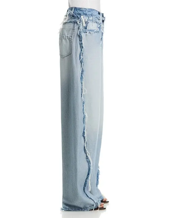 Alexander Wang Blow Up Mid Rise Jeans - Inverted Blue