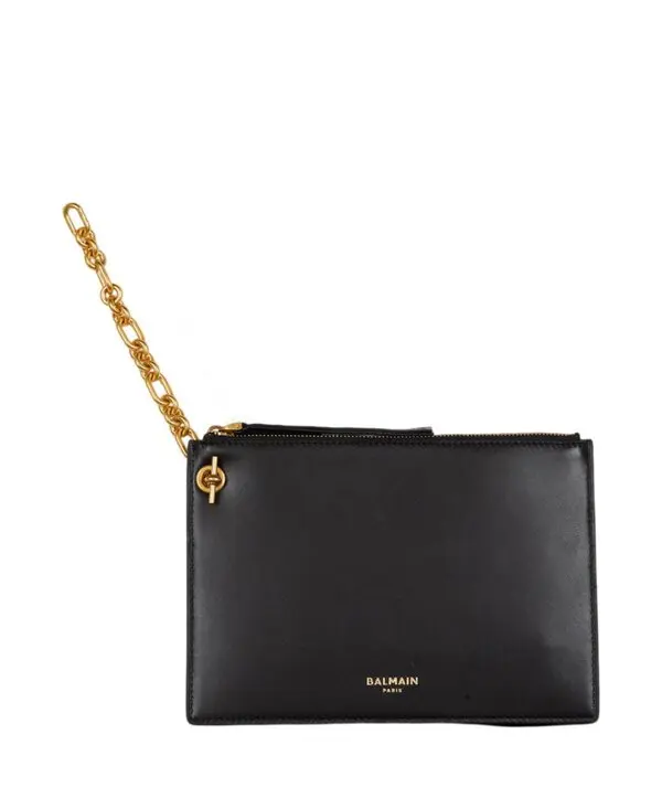 Balmain Pulse Card Holder In Smooth Leather