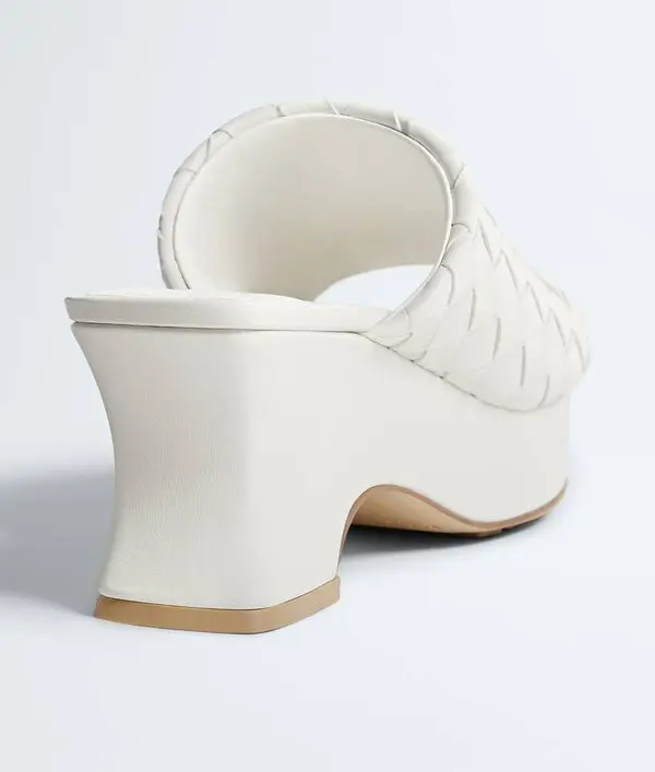 Bottega Veneta Rosita Wedge Mule - Alabaster