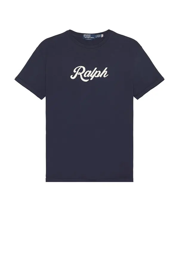 Polo Ralph Lauren Ralph Logo T-shirt In Navy